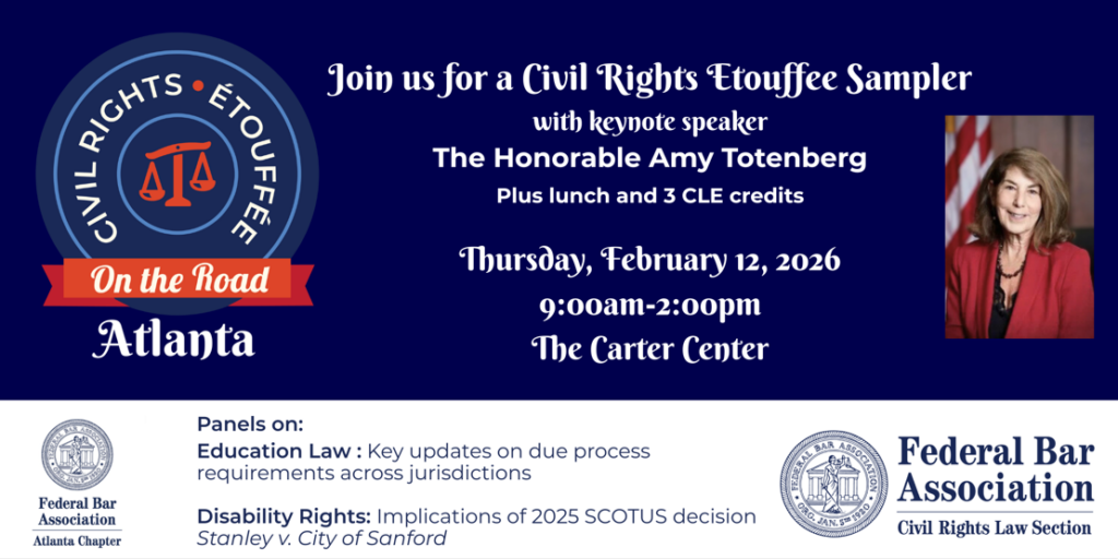 Civil Rights Section and Atlanta Chapter: Civil Rights Etouffee on the ...